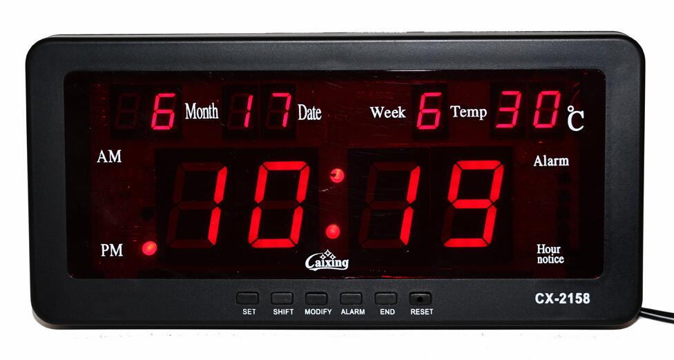 Electronic LED Alarm Clock with Date Temperature a... – Vicedeal