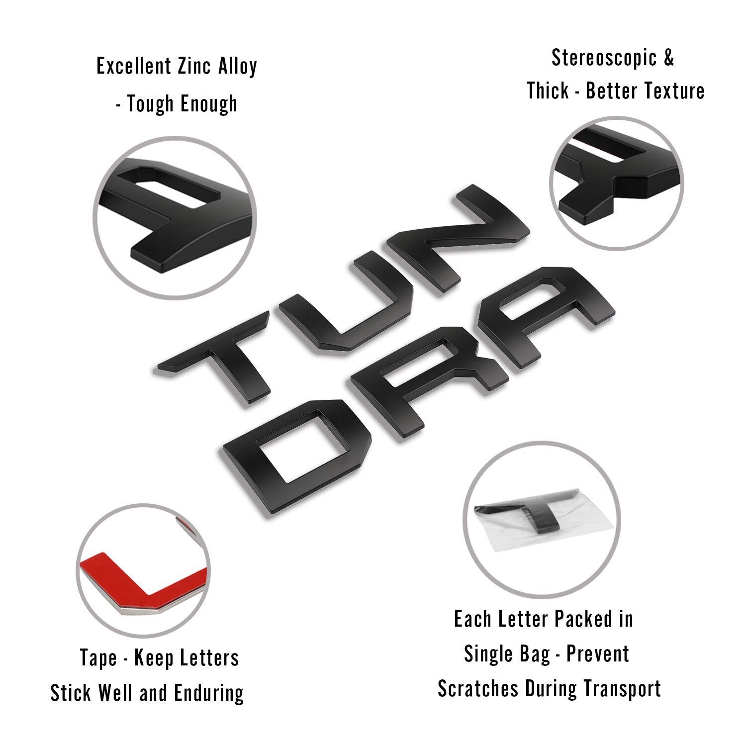 Special 3D Tailgate Insert 3D Metal Letters for To... – Grandado