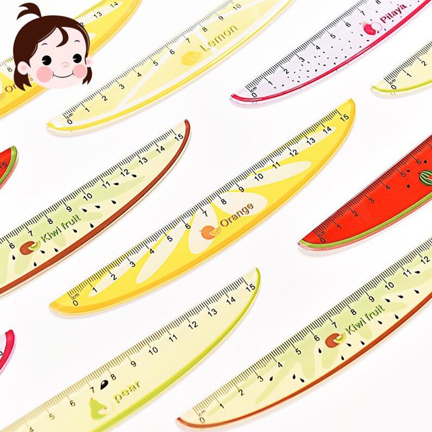 1 PC 15cm Stationery Cute Fruit Shape Cartoon Plas... – Grandado