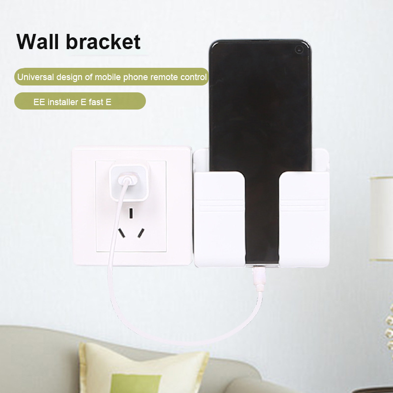 Mobile Phone Charging Holder Punch Free Wall Mount... – Grandado