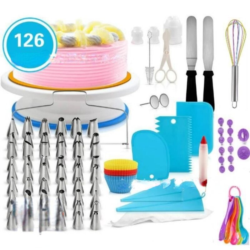 Cake Turntable Set Decorating Baking Tools Decor S... – Vicedeal