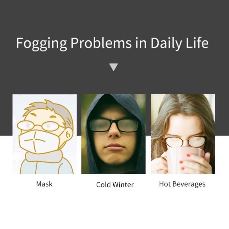 1PC Type Anti-fog Glasses Cloth Harmless Body Reus... – Grandado