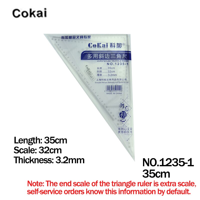 Jisihou/Cokai – règle de Triangle en plastique bis... – Grandado