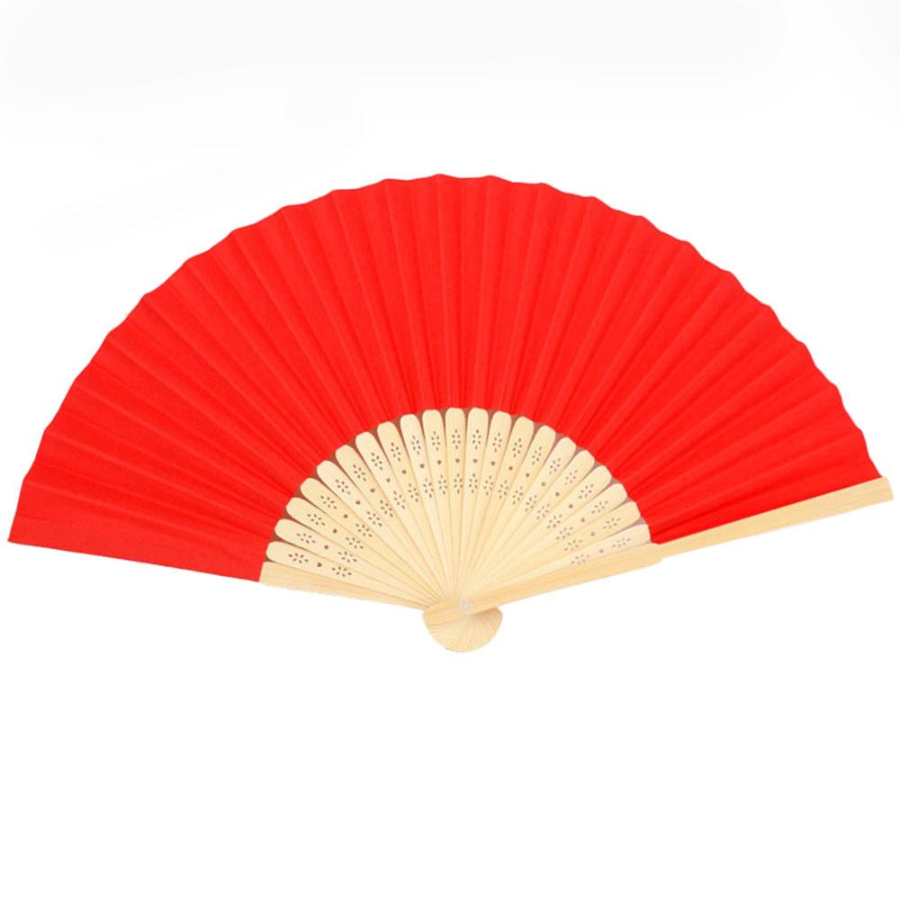 Blank White DIY Paper Wooden Bamboo Folding Fan Ha... – Grandado