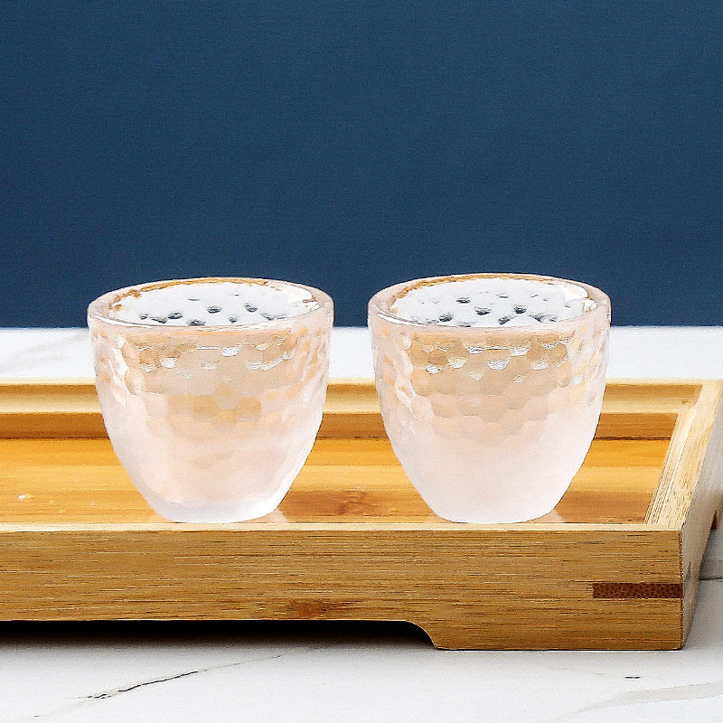 Threaded Small Wine Glass Clear Glass Wine Set Jap... – Grandado