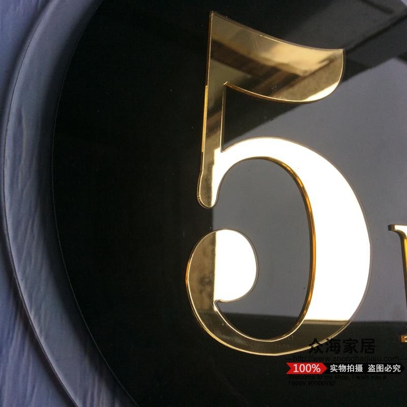 Ronde driedimensionale woord Acryl floor kaart num... – Vicedeal