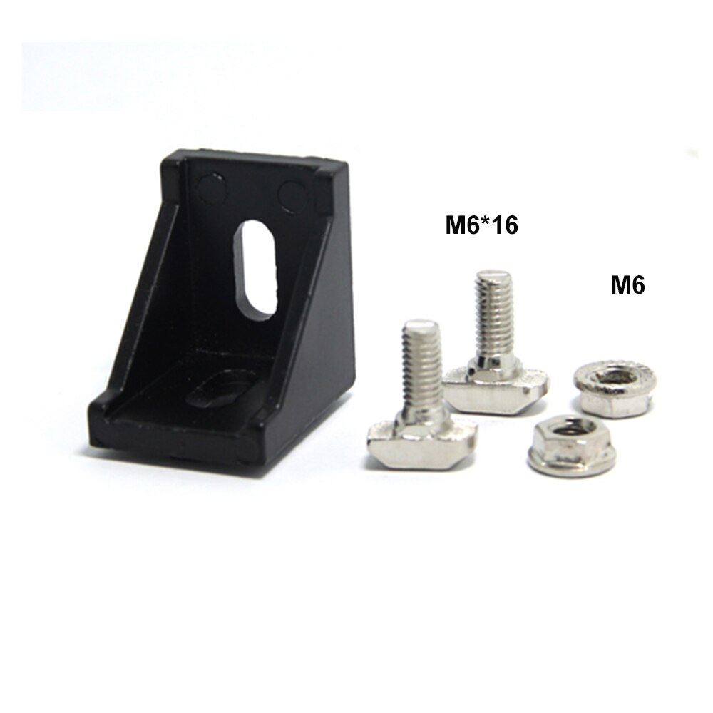 3030 Aluminum Profile Connector Set: 20pcs Black C... – Grandado