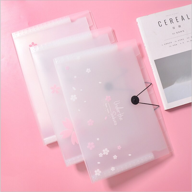 Cute Sakura Filing Production Folder Multi-Functio... – Grandado