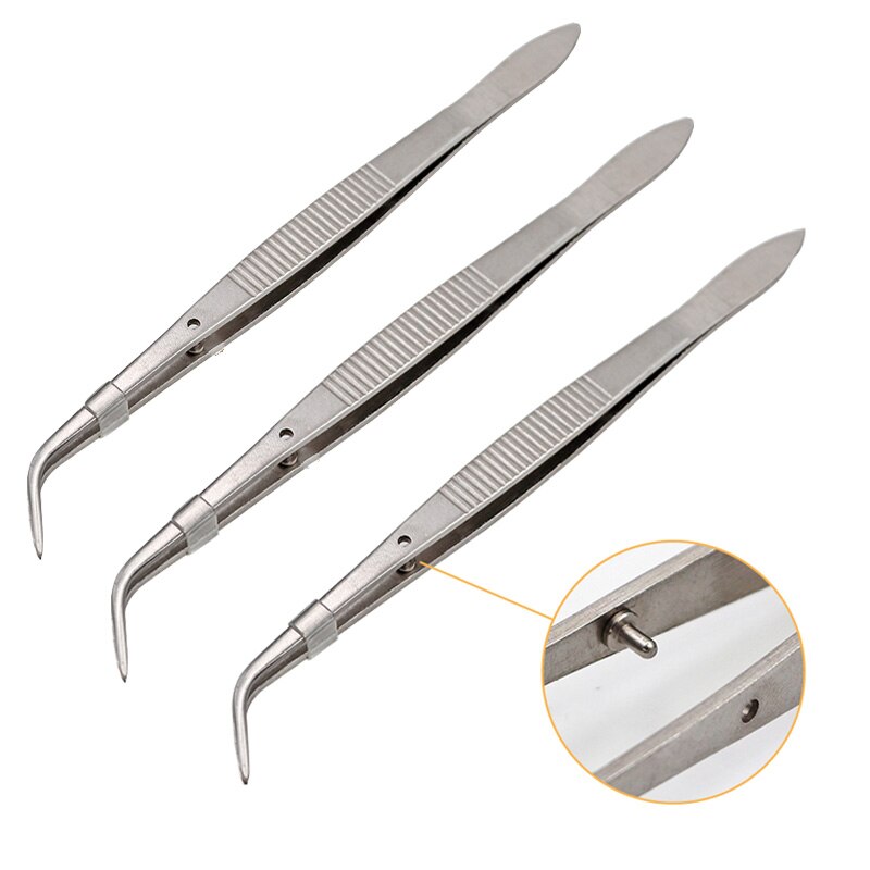 1pc/3pcs 16cm Stainless Steel Dental Tweezers Surg... – Grandado