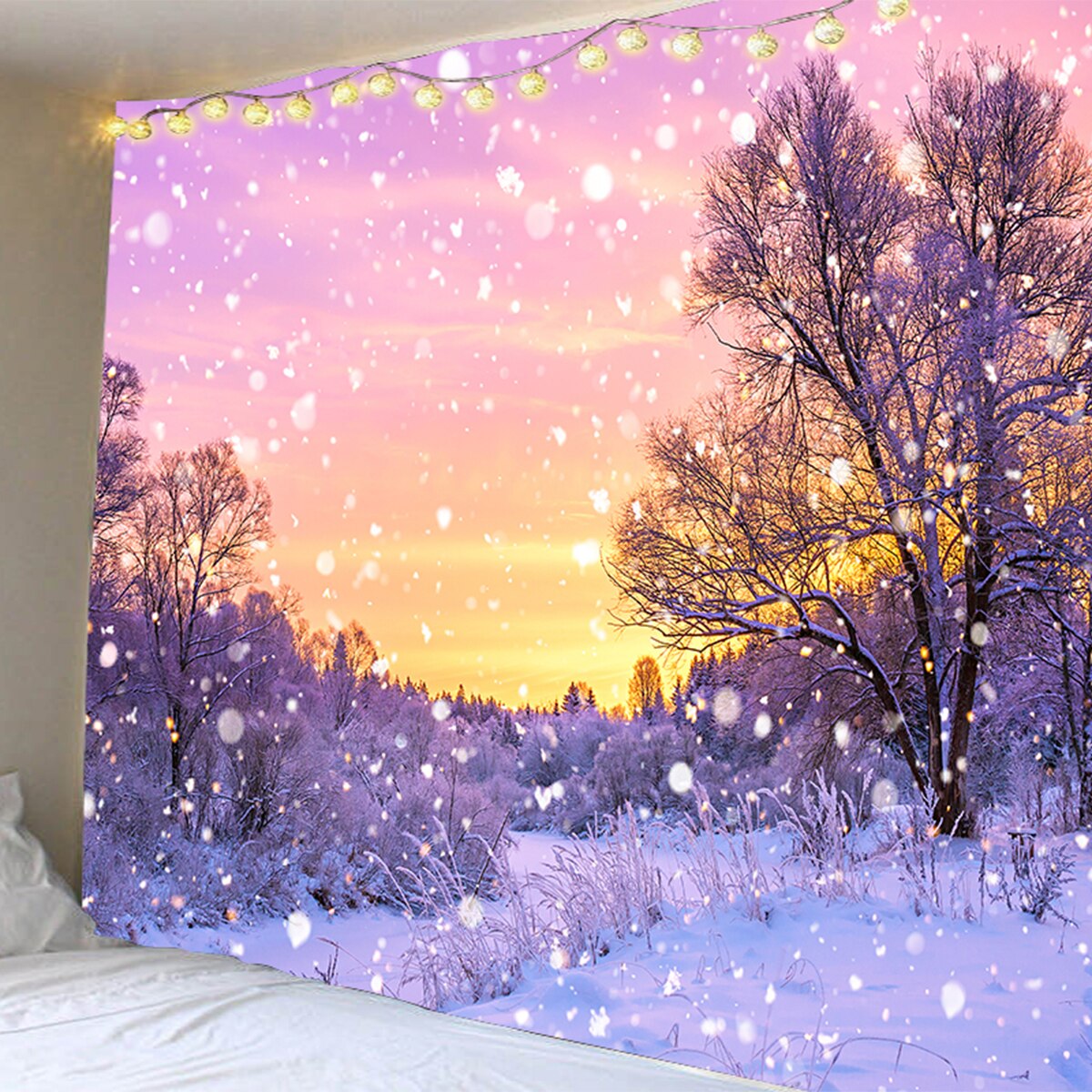 Wall Hanging Tapestry Merry Christmas Tree Reindee... – Grandado