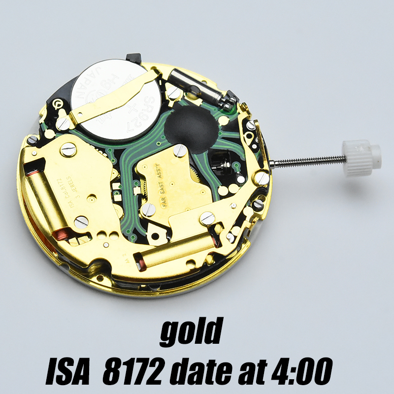 ISA 8172 Swiss quartz movement, four o'clock calen... – Grandado