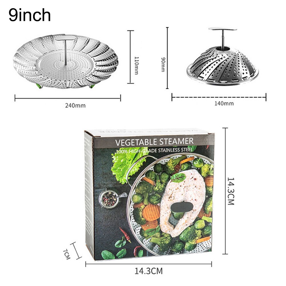 Kitchen Folding Dish Food Steamer Basket Mesh Frui... – Grandado