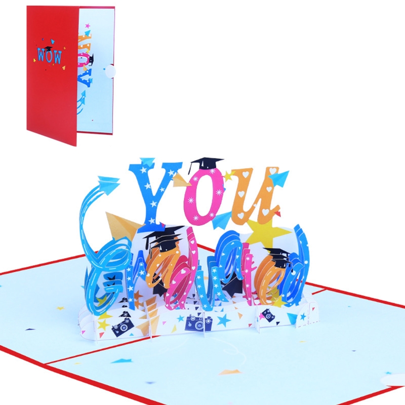 3D Pop Up Card You Graduated Greeting Cards Congra... – Vicedeal