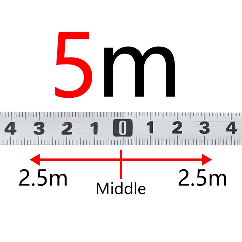 1-5m T-Track Self Adhesive Tape Measure 0.5'' Metr... – Grandado