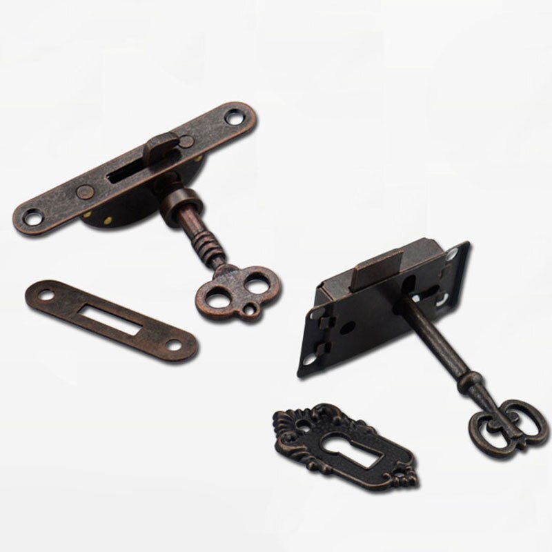 1Set Vintage Drawer Lock With Key Cabinet Latch Du... – Vicedeal