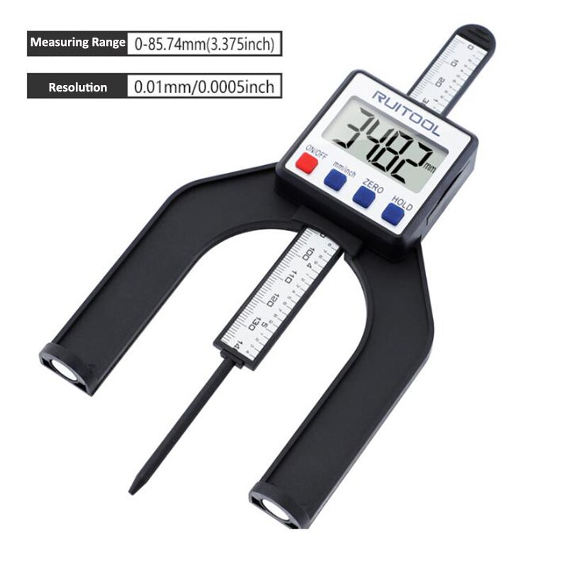 0-80mm digital vise dybdemåler storskjerm elektron... – Grandado