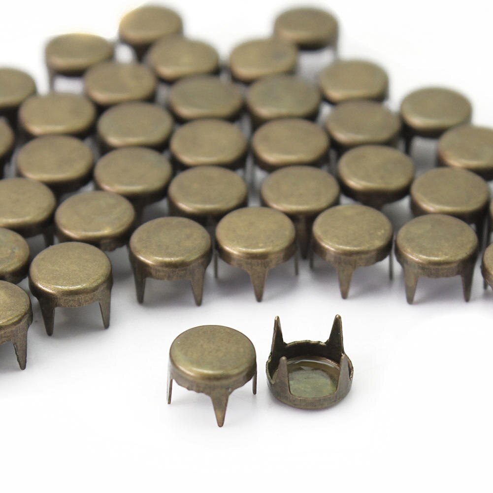100 Pcs Round Rivet Copper Round Rivet Studs Spike... – Grandado