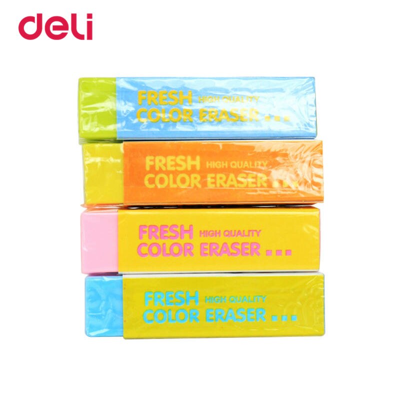Deli Pencil Eraser Candy Colors Cute Style Station... – Vicedeal