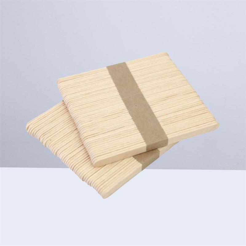 50Pcs Natural Colored Wooden Popsicle Sticks Natur... – Vicedeal