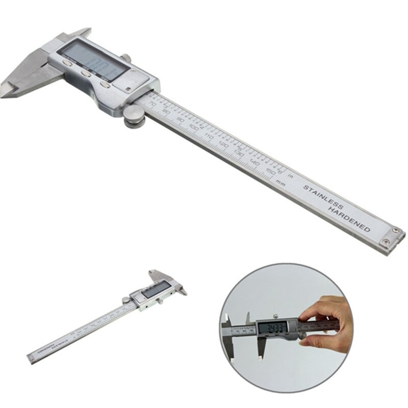 0-150mm Digital Calipers battery Stainless Steel E... – Grandado