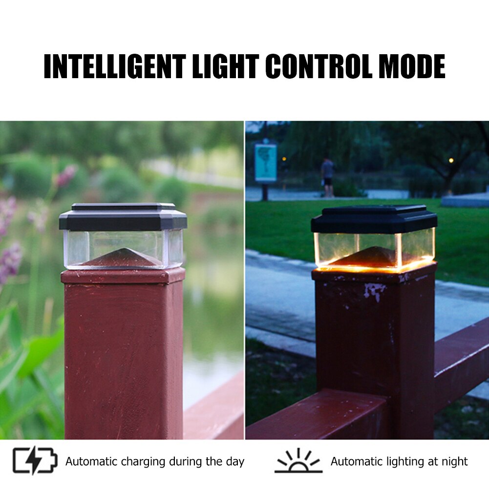 Waterproof 8LED Solar Column Lamp Outdoor Fence Co... – Vicedeal