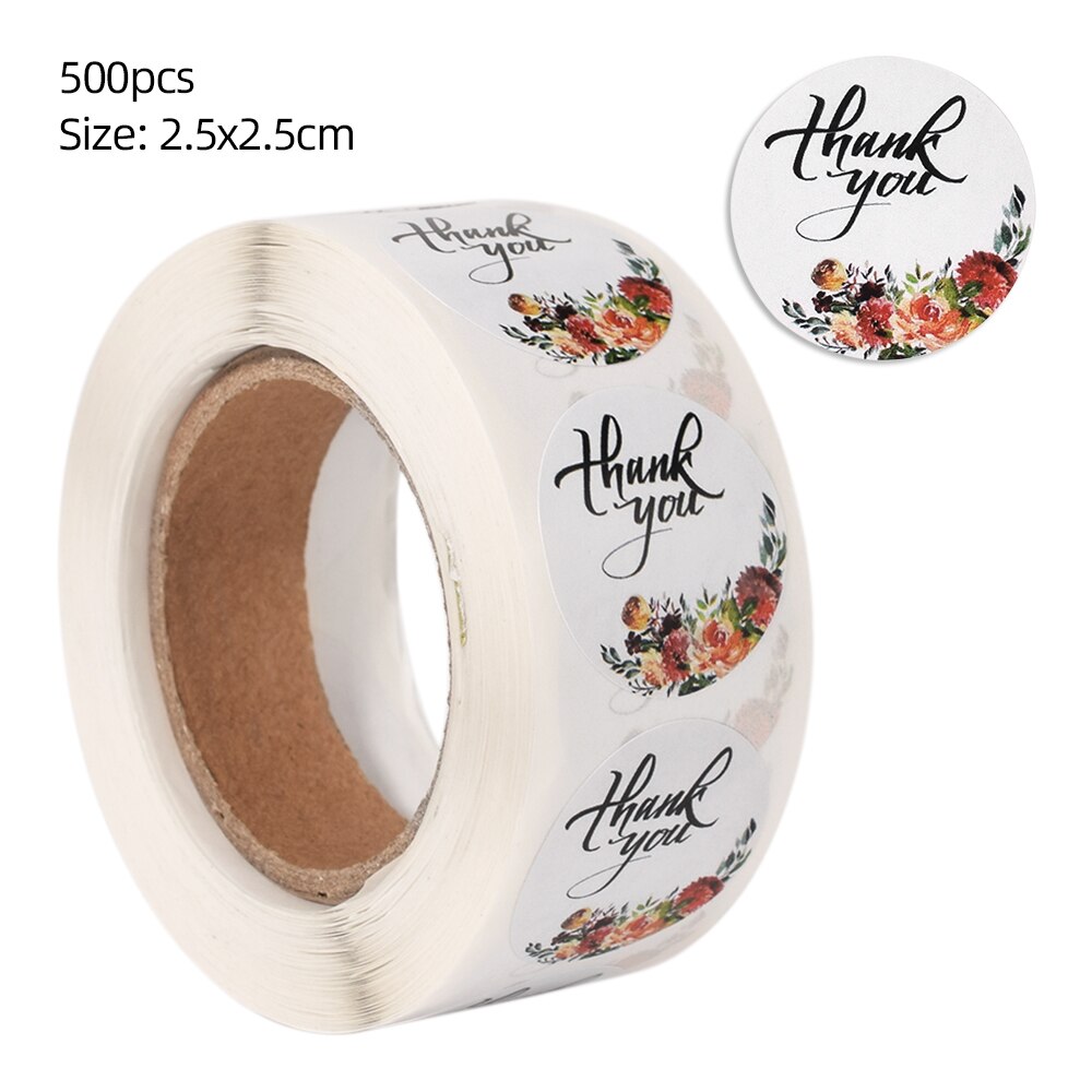 500Pcs/Roll Dank U Stickers Handgemaakte Sticker C... – Grandado