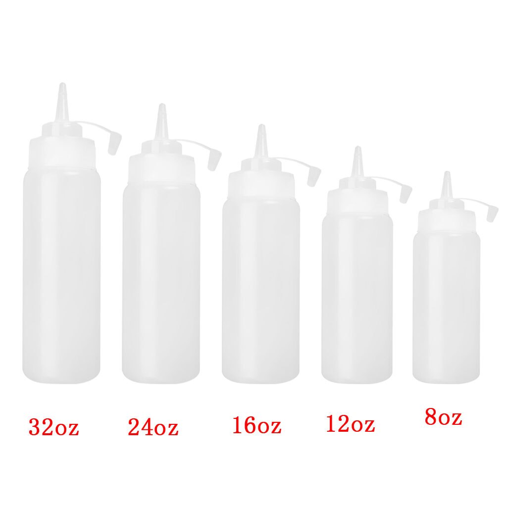 32 Ounce Plastic Clear Squeeze Condiment Bar Stora... – Vicedeal