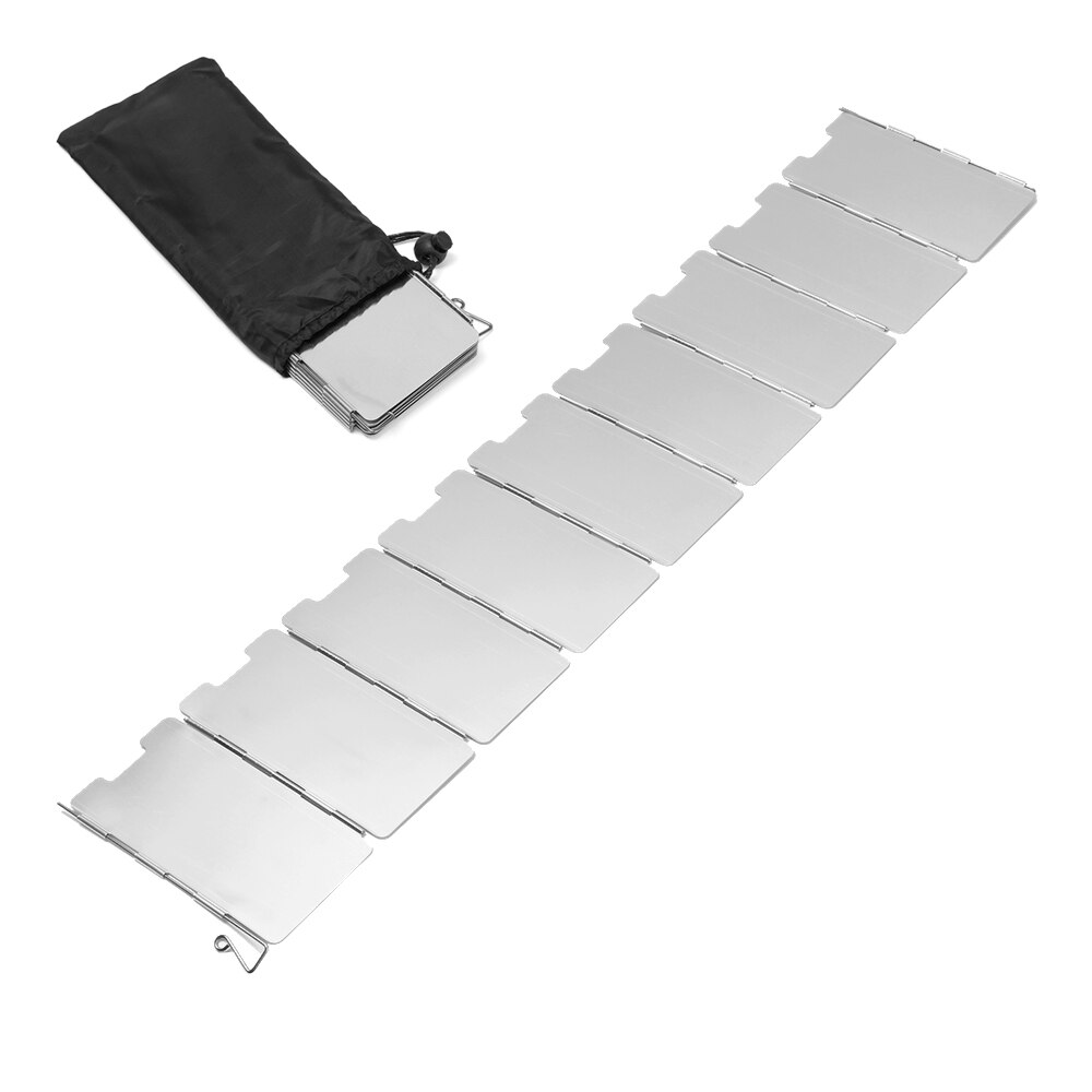 Aluminum 9 Plates Foldable Gas Stove Windshield Ca... – Vicedeal