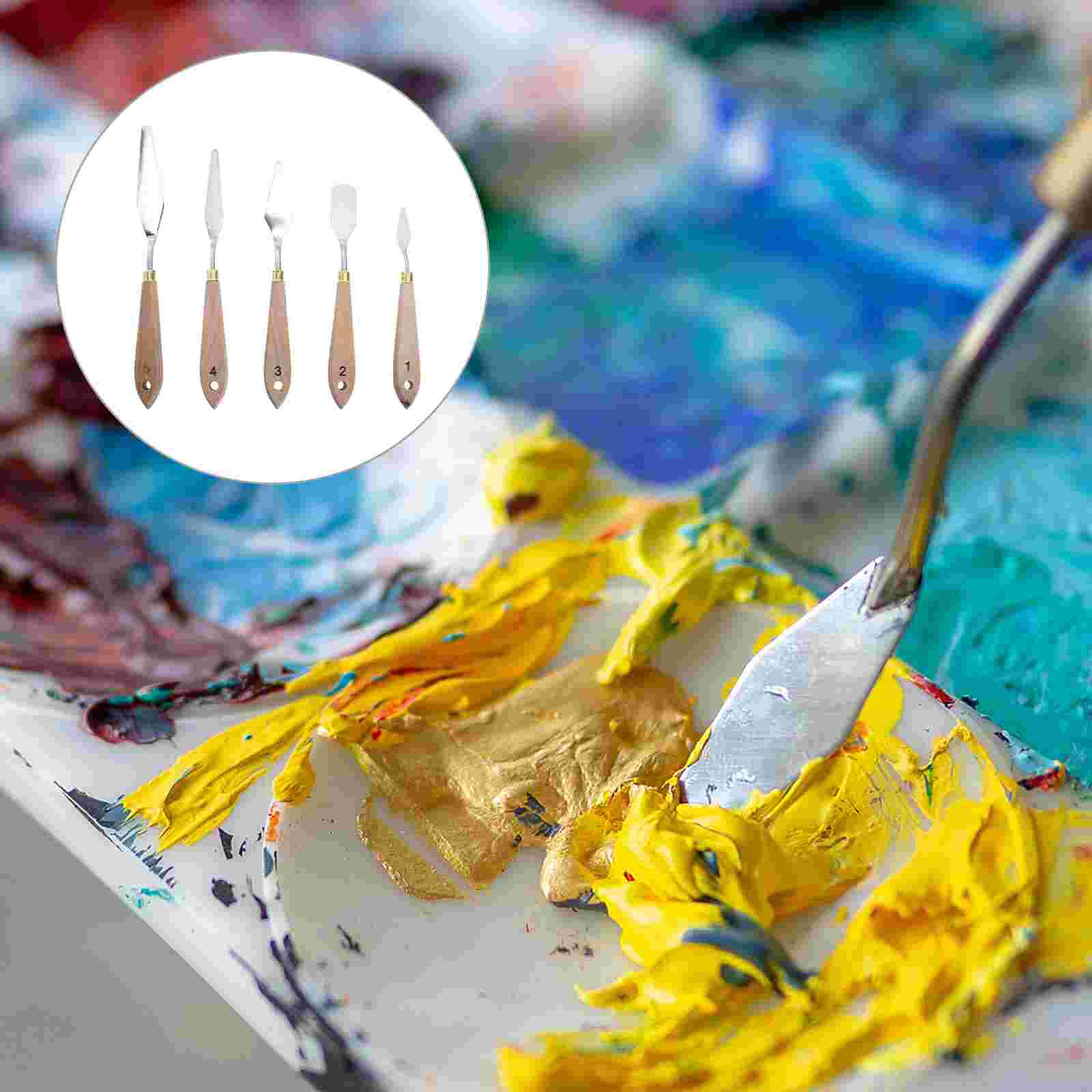 10pcs Art Tool Painting Knives Wood Handle Mixing ... – Grandado