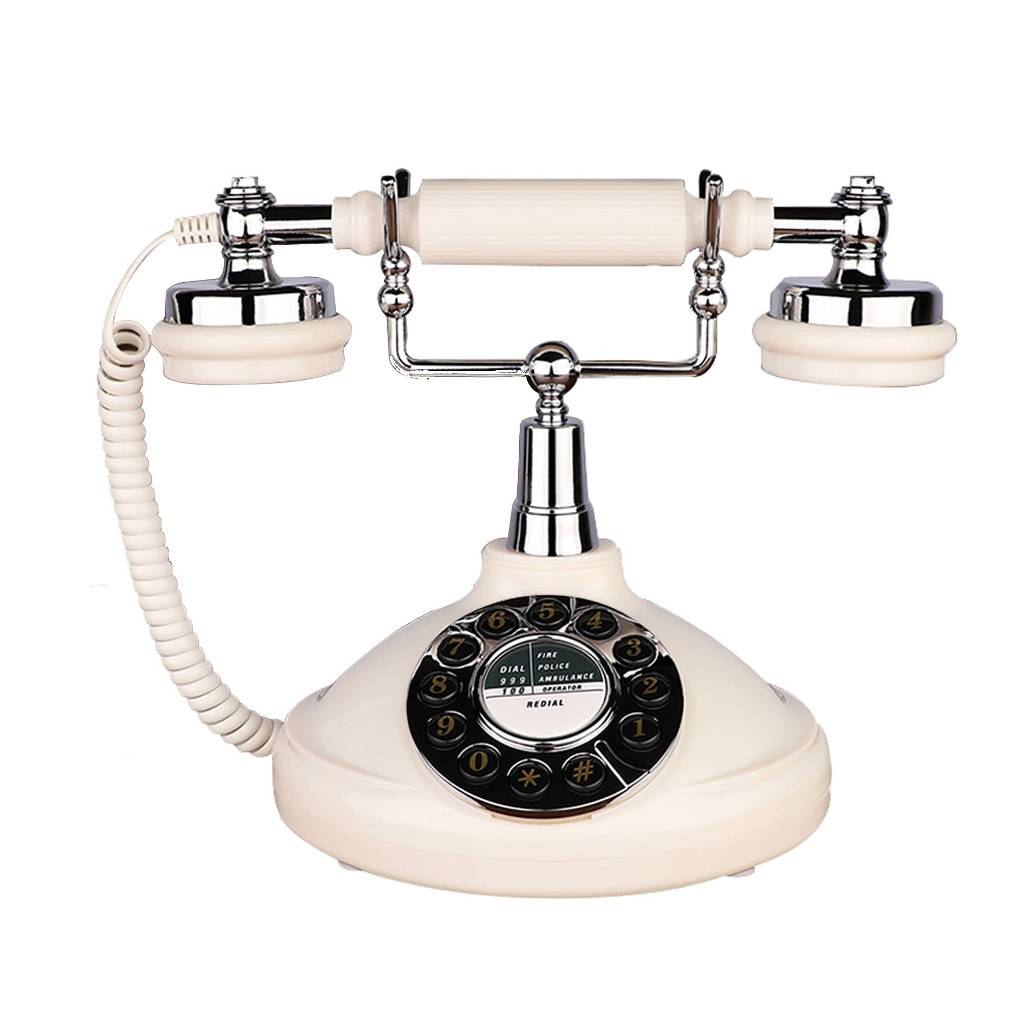Retro Vaste Vaste Telefoon, Telpal Witte Klassieke... – Grandado
