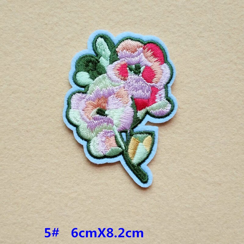 Rose Embroidered Iron on Patches for Clothing DIY ... – Grandado