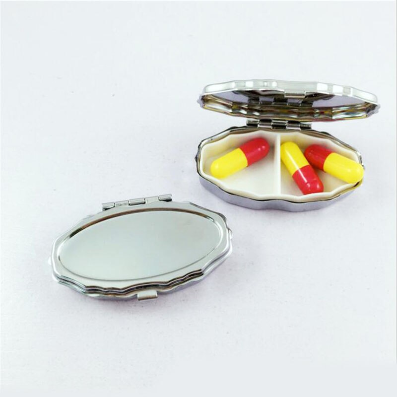 20pcs/lot Metal scallop Silver Pill Boxes Holder 2... – Vicedeal