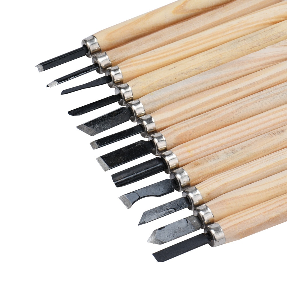 12pcs Wood Carving Hand Chisel Woodworking Hand To... – Vicedeal