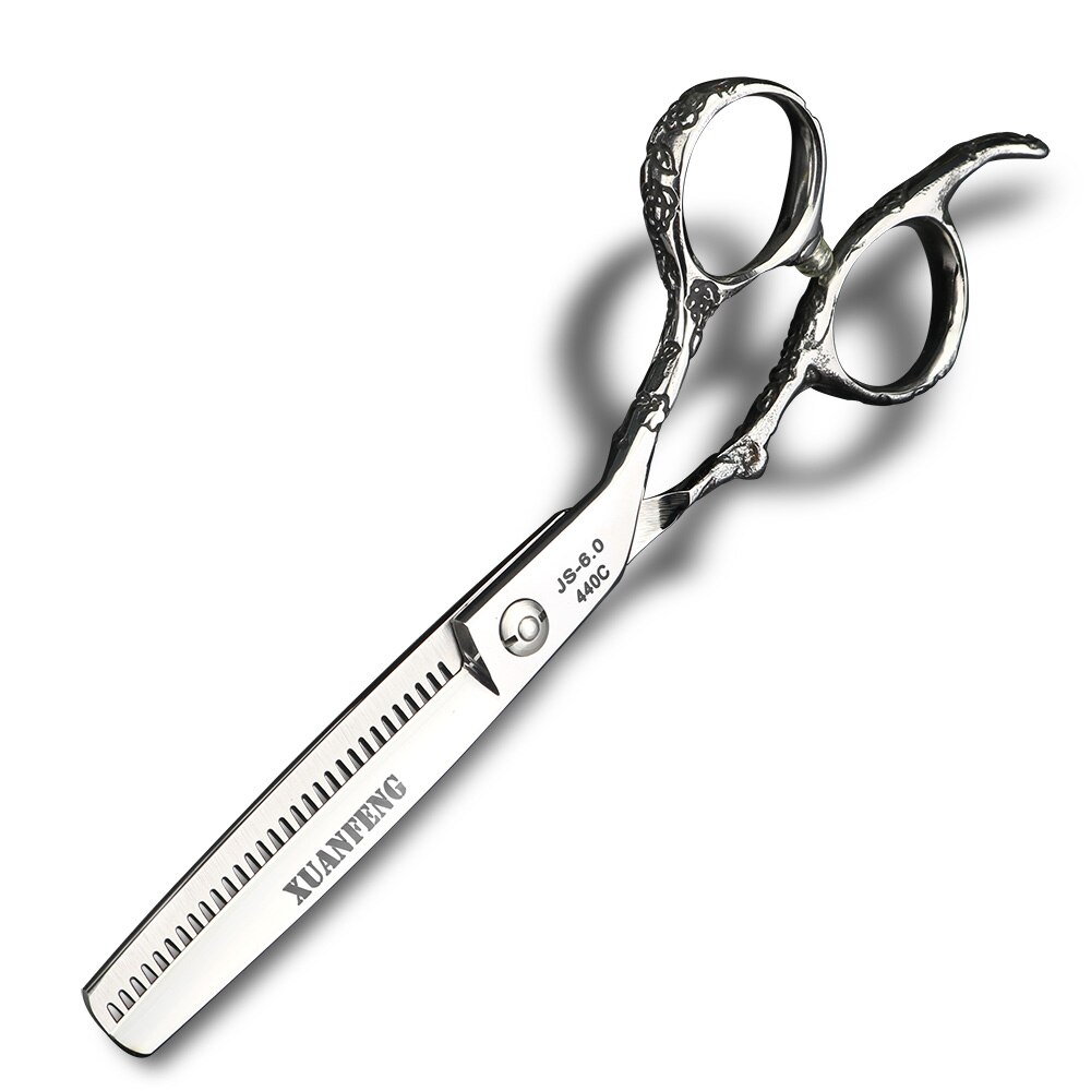 XUAN FENG Rose Carving 6 Inch Barber Hair Scissors... – Grandado