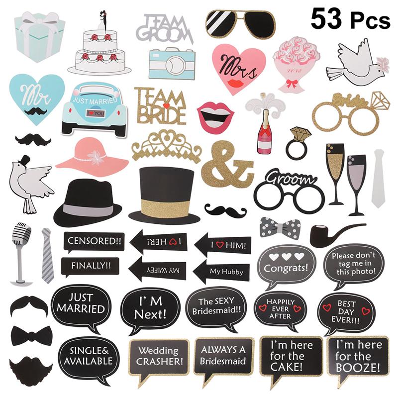 53pcs Nontoxic Cute Funny Decorative Photo Props P... – Grandado