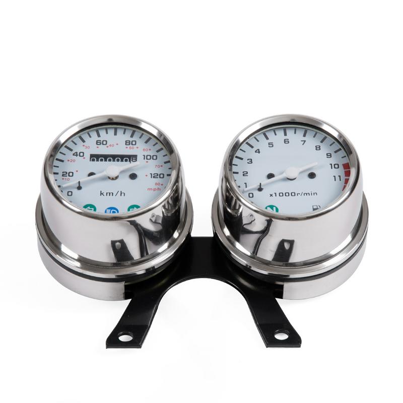 Rvs Motorfiets Mechanische Kilometerteller Snelhei... – Vicedeal