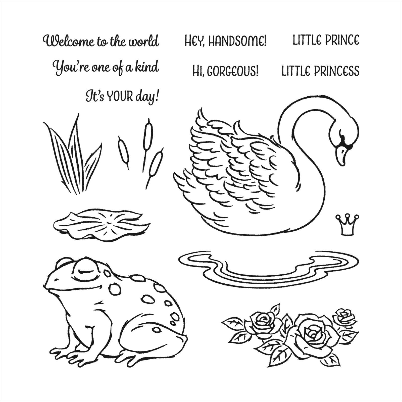 Patch Cut Metal Swan Calendar Die and Stencil Stam... – Grandado