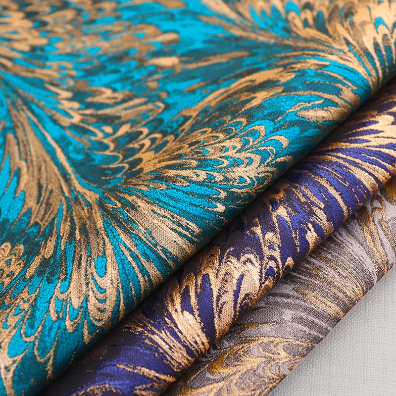 Jacquard metallic fabrics sewing materials for sui... – Grandado
