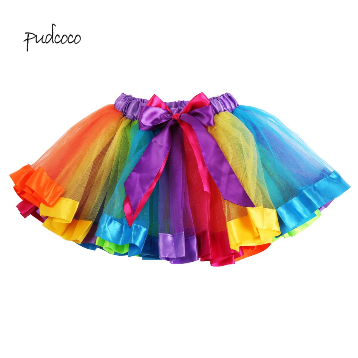 Pudcoco Brand Kids Girls Rainbow Tutu Skirt Tulle ... – Grandado