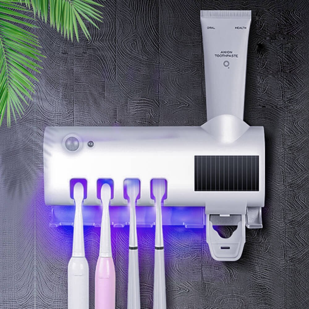 UV Sterilizer Toothbrush Holder Solar Energy Autom... – Grandado