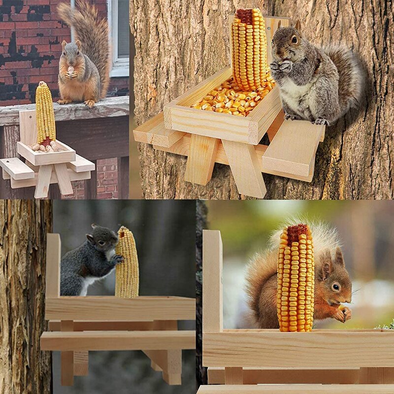 Squirrel Feeder Durable Outdoor Indoor Picnic Tabl... – Grandado