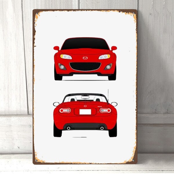 Mazda Miata Generations Car Autoc Vintage Retro Me... – Grandado
