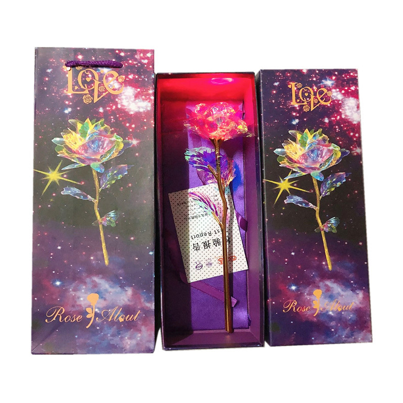 Gold Plated Rose 24K Dipped Flower Love Decor Vale... – Grandado