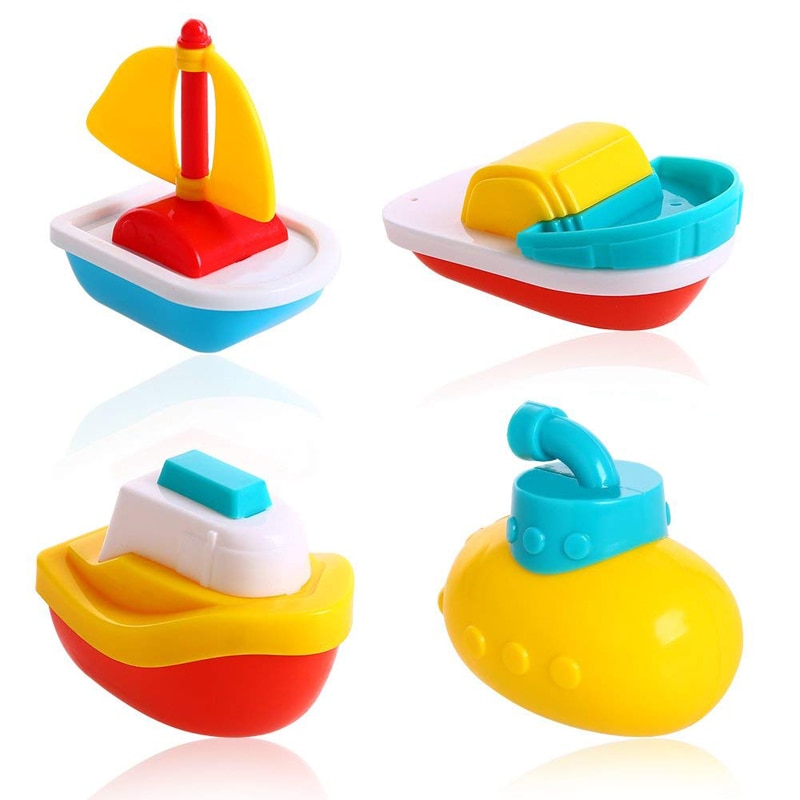 4pcs/set Boat Bath Toy Baby Water Fun Toys Floatin... – Vicedeal