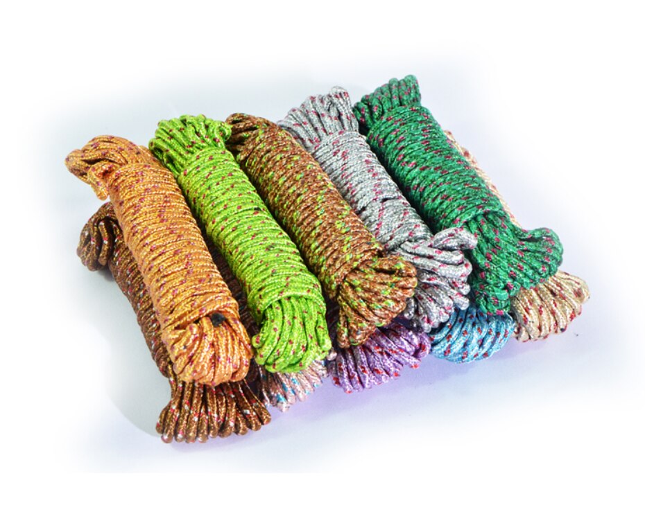 10M random color Clothesline Line Rope Clothesline... – Grandado