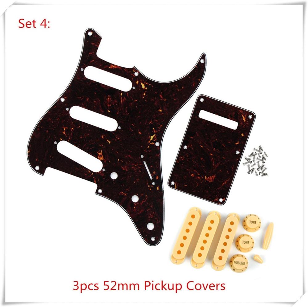 Brown Tortoise 8 Hole SSS Strat Guitar Pickguard B... – Grandado