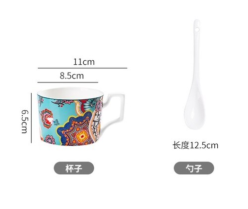Ethiopian Coffee Cup Set Ceramic Luxury Cup and Sa... – Vicedeal