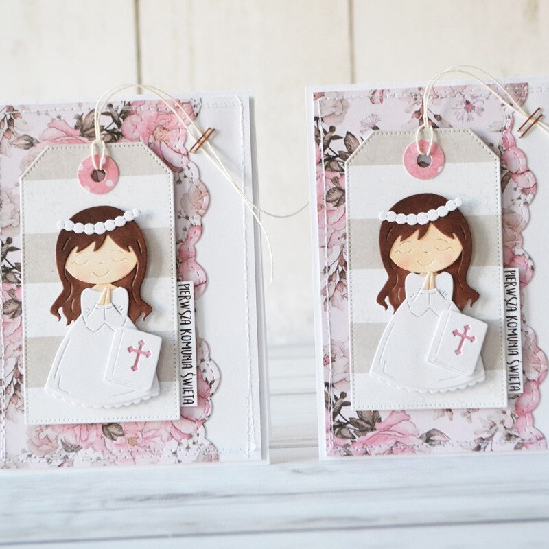 Boy&Girl Pure Angel Metal Cutting Dies Stencil... – Grandado