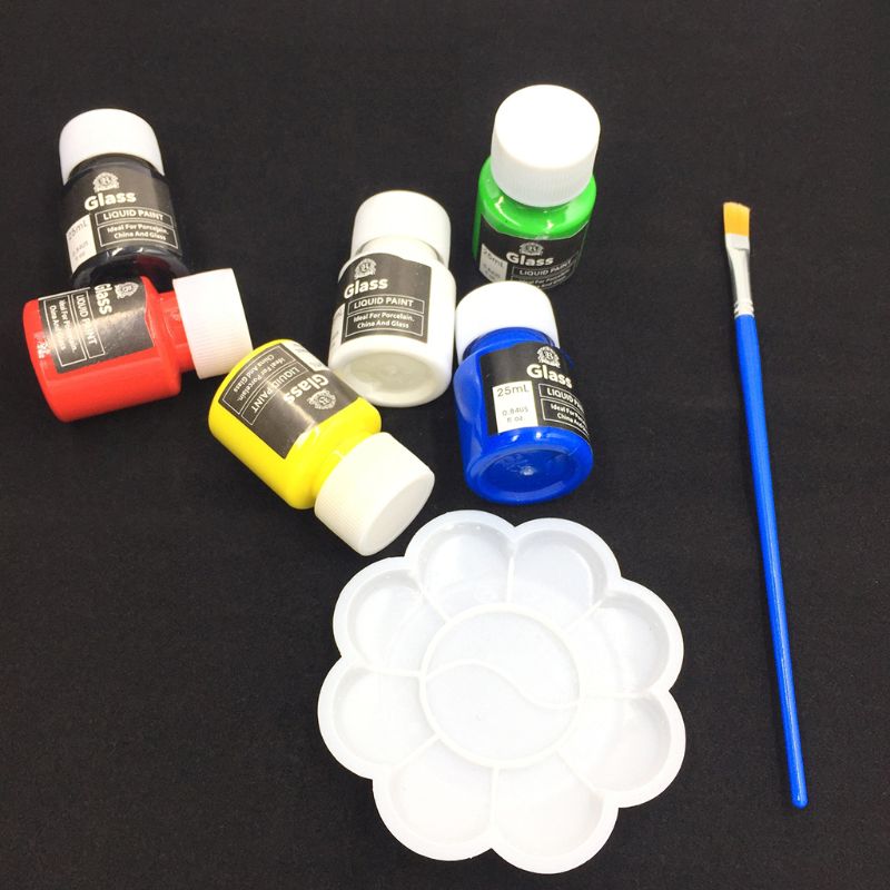 6 x 25ml Heavy Body Colors Rich Pigments Glass Pai... – Grandado