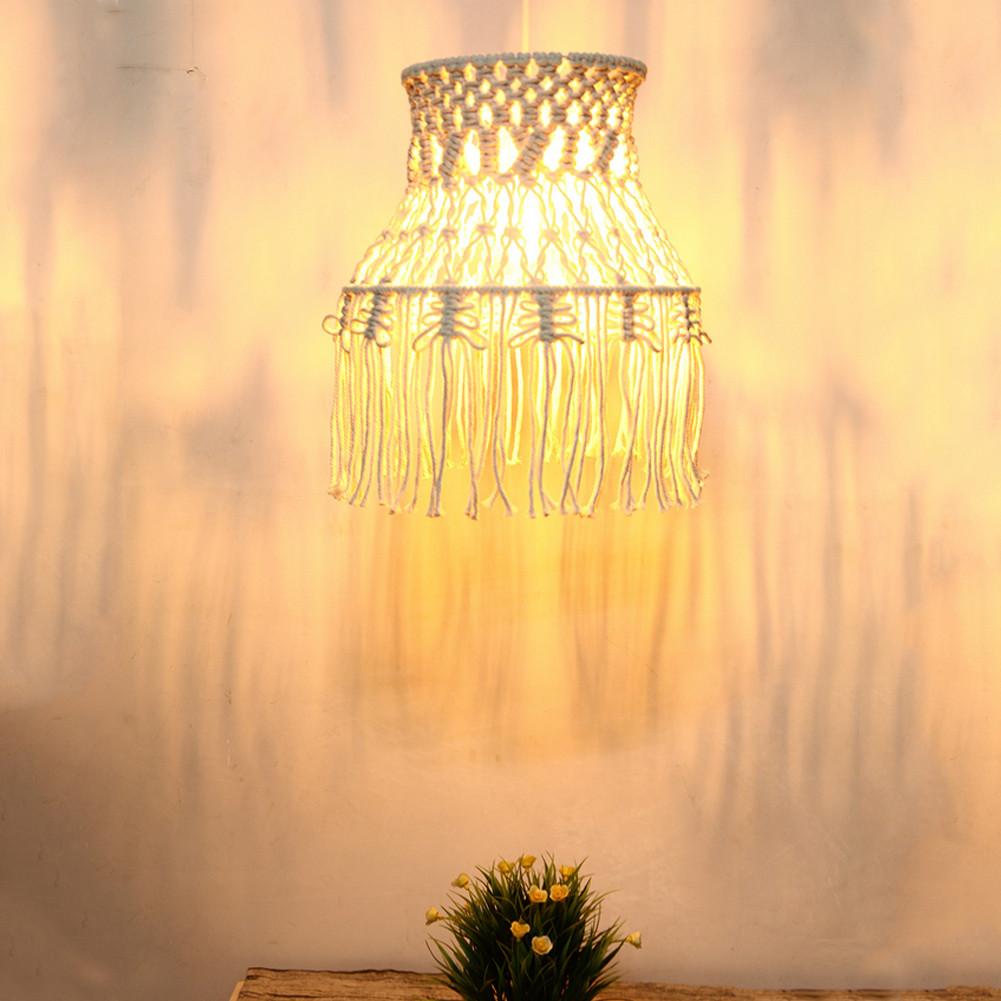 Hand-knitted Lampshade National Wind Living Room B... – Grandado